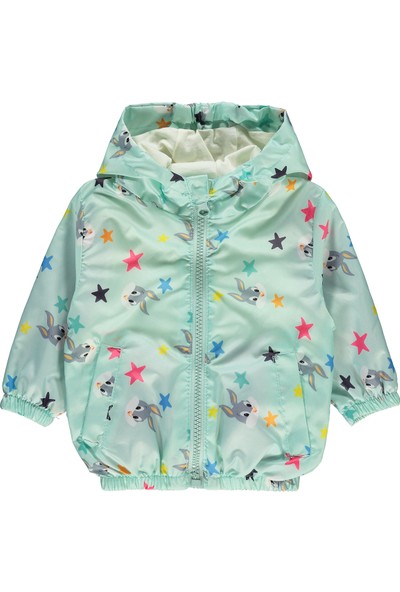 Bugs Bunny Kız Bebek Kapüşonlu Yağmurluk 6-18 Ay Su Yeşili Bugs Bunny Kız Bebek Kapüşonlu Yağmurluk 6-18 Ay Su Yeşili