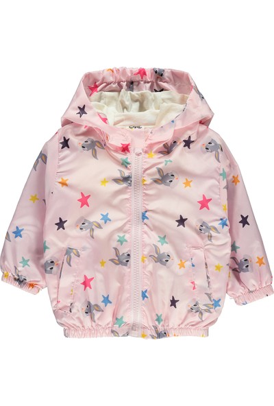 Bugs Bunny Kız Bebek Kapüşonlu Yağmurluk 6-18 Ay Fuşya