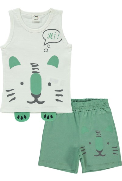 Civil Baby Erkek Bebek Şortlu Takım 6-18 Ay Haki Civil Baby Erkek Bebek Şortlu Takım 6-18 Ay Haki