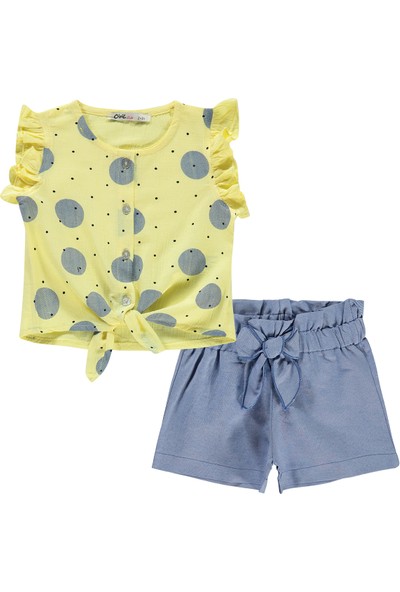 Civil Girls Kız Çocuk Takım 2-5 Yaş Sarı