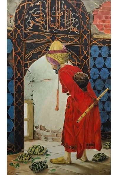 Ümraniye Hobi Sanat Sayılarla Boyama Seti - Numaralı Tuval Boyama 40X50CM - Kaplumbağa Terbiyecisi Ümraniye Hobi Sanat Sayılarla Boyama Seti - Numaralı Tuval Boyama 40X50CM - Kaplumbağa Terbiyecisi
