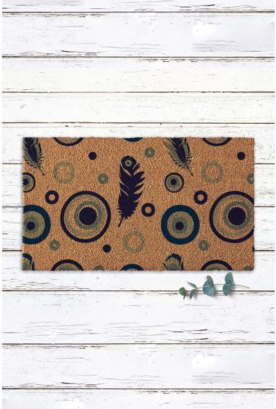 Paspas Yap Nazar Boncuğu Desenli Kapı Paspası Paspas Yap Nazar Boncuğu Desenli Kapı Paspası