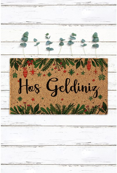 Paspas Yap Yılbaşı Süslemeli Hoş Geldiniz Yazılı Paspas Paspas Yap Yılbaşı Süslemeli Hoş Geldiniz Yazılı Paspas