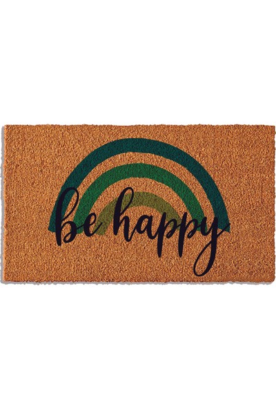 Paspas Yap Be Happy Yazılı Kapı Paspası
