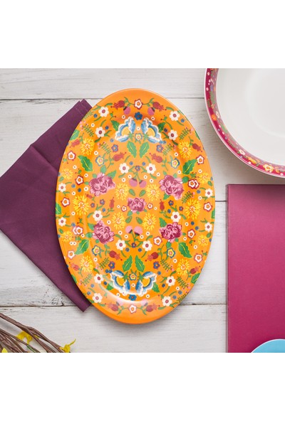 Karaca Flores Kayık Tabak 30 cm