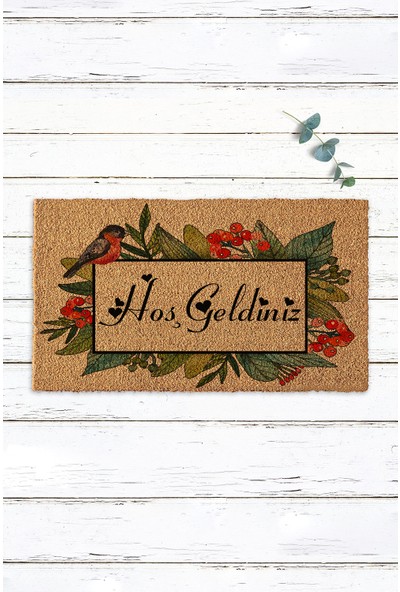 Paspas Yap Kuş ve Çiçekli Çerçeve Hoş Geldiniz Koko Paspas Paspas Yap Kuş ve Çiçekli Çerçeve Hoş Geldiniz Koko Paspas