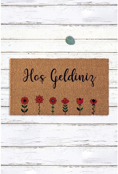 Paspas Yap 6 Farklı Çiçekli Hoş Geldiniz Yazılı Kapı Önü Paspası Paspas Yap 6 Farklı Çiçekli Hoş Geldiniz Yazılı Kapı Önü Paspası