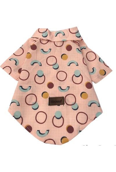 Meowuf Pet Design Pink Circle Gömlek Kedi ve Köpek Kıyafeti Meowuf Pet Design Pink Circle Gömlek Kedi ve Köpek Kıyafeti