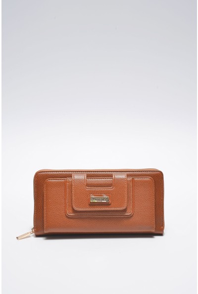 Nefise 10189-LN Elden Tutma Büyük Cüzdan - Taba