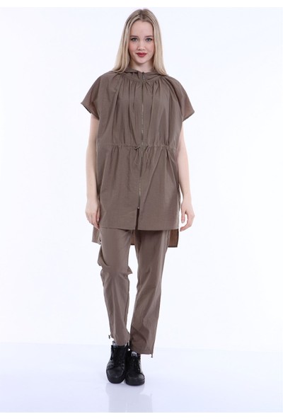 FTZ Women Kadın Paraşüt Kumaş Takım Elbise Yeşil FTZ Women Kadın Paraşüt Kumaş Takım Elbise Yeşil