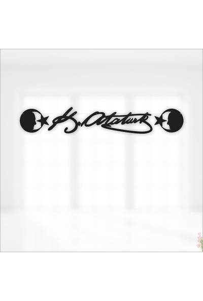 Süsle Bebek ve Parti Kemal Atatürk Imza, Karton - 1 mt