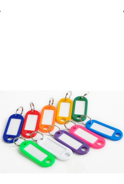 Songür Teknik Plastik Anahtarlık 100 Adet Karışık Renk