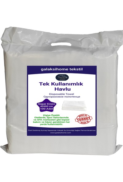 Galaksihome Tek Kullanımlık Berber Havlusu 40 x 80 cm 100'LÜ 15GR Kalın Süper Emici Kuaför Havlusu Galaksihome Tek Kullanımlık Berber Havlusu 40 x 80 cm 100'LÜ 15GR Kalın Süper Emici Kuaför Havlusu