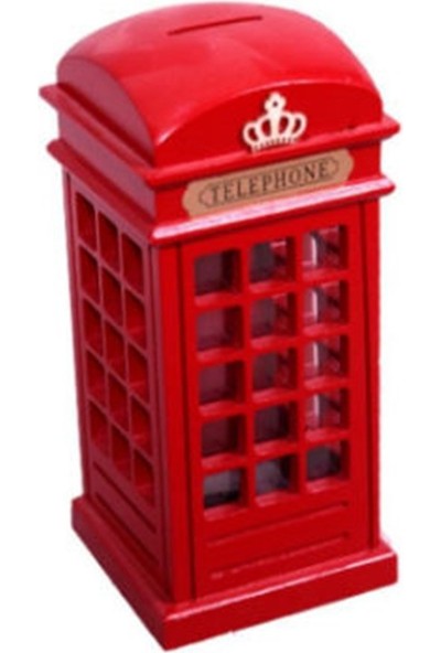 Pi İthalat Ingiliz Telefon Kulübesi Metal Kumbara