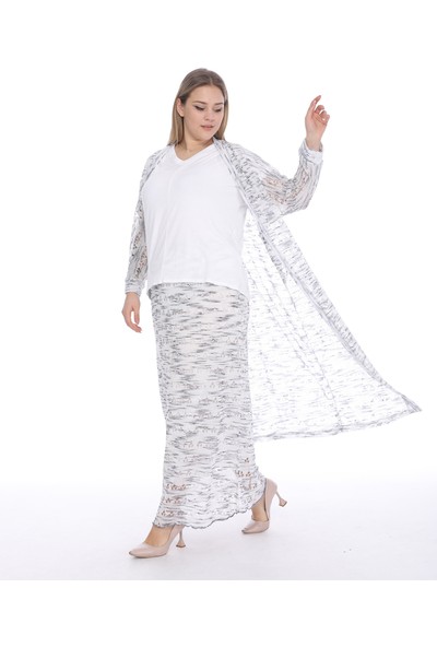 May Mara Büyük Beden Ince Dantel Merserize Kap