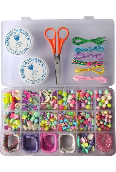 Unique Hobby Soft Renklerde Fimo Çocuklar Için Takı Yapma Seti - Hobi Bileklik Kolye Yapım Seti - Kendin Yap Unique Hobby Soft Renklerde Fimo Çocuklar Için Takı Yapma Seti - Hobi Bileklik Kolye Yapım Seti - Kendin Yap