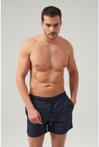 Ds Damat Regular Fit Lacivert Düz Şort Mayo