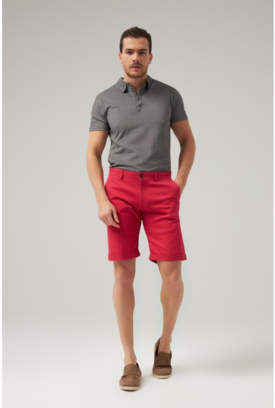 D'S Damat Nar Çiçeği Düz Şort