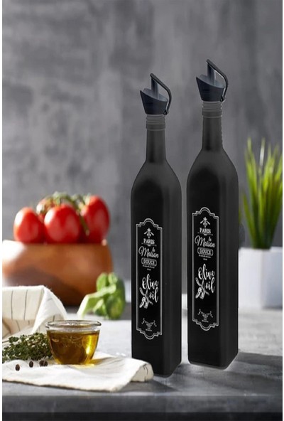 Karenda Cam Yağlık Sirkelik Mat Siyah 2'li 500 ml