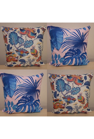 Kırlent House Dekoratif Dijital Baskılı 4'lü Kırlent Kılıfı Seti Set:24