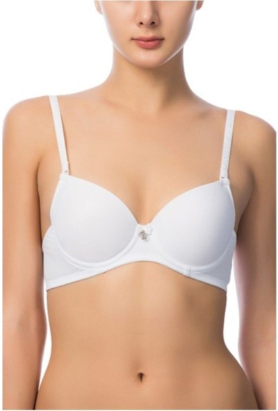 NBB Kadın Destekli Mikrofiber Kulaklı Yarım Dolgulu Sütyen