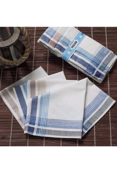 BBB Gözde Teksin 36X36 cm 12 Adet Kumaş Mendil Tm 04 BBB Gözde Teksin 36X36 cm 12 Adet Kumaş Mendil Tm 04