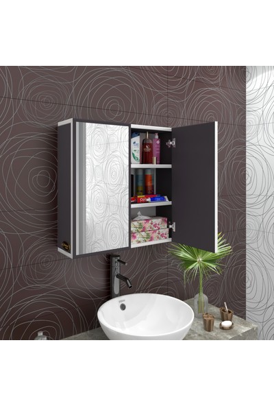 Kenzlife Banyo Ecza Dolabı Aynalı Kapablanka Gri 060*060*17 Çamaşır Mutfak Ofis Kitaplık Kenzlife Banyo Ecza Dolabı Aynalı Kapablanka Gri 060*060*17 Çamaşır Mutfak Ofis Kitaplık