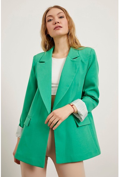 Armalife Astarı Çizgili Ceket