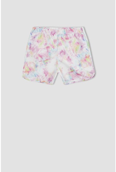 DeFacto Kız Çocuk Batik Desenli Yüzme Şortu W7601A622SM