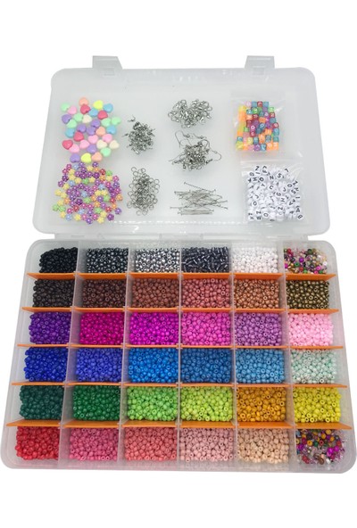 Unique Hobby 36 Bölmeli Kutu Kum Boncuk Takı Yapma Seti Unique Hobby 36 Bölmeli Kutu Kum Boncuk Takı Yapma Seti