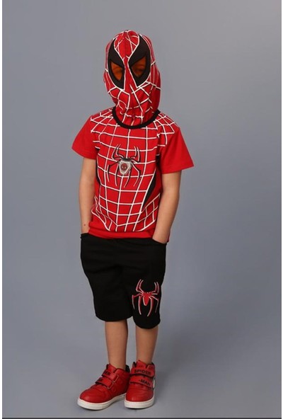 Ada Bebek Çocuk Spiderman Işıklı Maskeli Örümcek Adam Kostümü Ada Bebek Çocuk Spiderman Işıklı Maskeli Örümcek Adam Kostümü