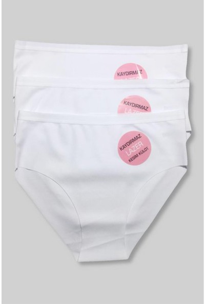 Dorya 1057 Kaydırmaz Lazer Kesim Külot 3'lü Paket