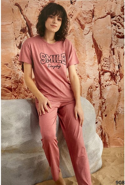Arcan Bayan Kısa Kol Pijama Takımı