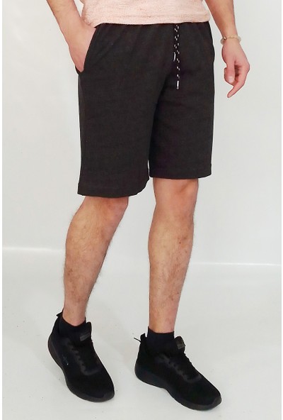 Winget Star Antrasit Pamuklu Şort