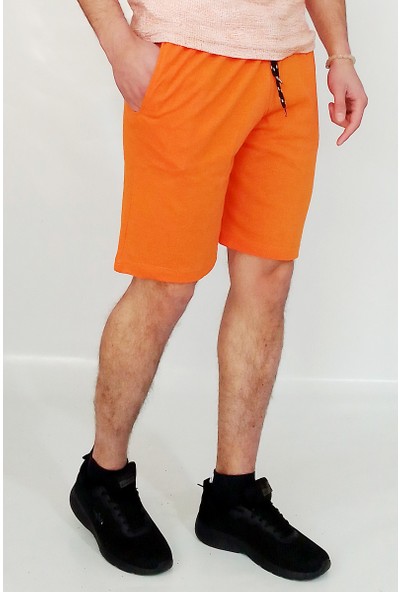 Winget Star Turuncu Pamuklu Şort
