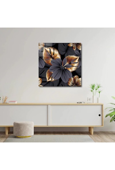 Art of Wall Artofwalldesign ''çiçek Arka Plan Altın'' Cam Tablo Uv Art of Wall Artofwalldesign ''çiçek Arka Plan Altın'' Cam Tablo Uv