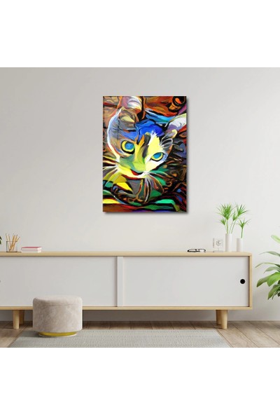 Art of Wall Artofwalldesign ''yüz Sevimli Kedi'' Cam Tablo Uv Art of Wall Artofwalldesign ''yüz Sevimli Kedi'' Cam Tablo Uv