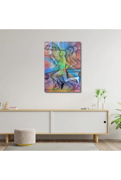 Art of Wall Artofwalldesign ''pandomim Dansçısı'' Cam Tablo Uv