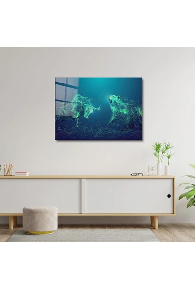 Art of Wall Artofwalldesign ''konsept Borsa'' Cam Tablo Uv Art of Wall Artofwalldesign ''konsept Borsa'' Cam Tablo Uv