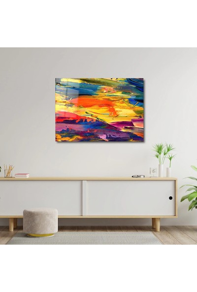 Art of Wall Artofwalldesign ''soyut Resim Parçası'' Cam Tablo Uv Art of Wall Artofwalldesign ''soyut Resim Parçası'' Cam Tablo Uv