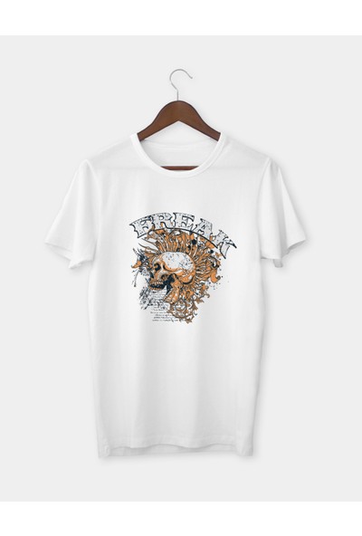 Hollyti Kuru Kafa Baskılı T-Shirt Tişört