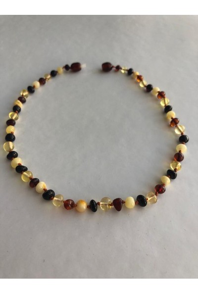 HK Global Damla Kehribar Bebek Kolyesi