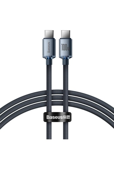 Baseus Crystal Shine 100W Type-C To Type-C Hızlı Şarj Kablo 2 mt