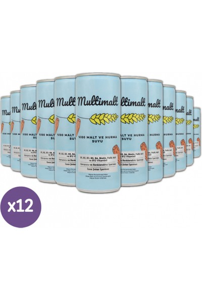 Multimalt Alkolsüz Malt ve Hurma Suyu 25 cl 12 Adet Multimalt Alkolsüz Malt ve Hurma Suyu 25 cl 12 Adet
