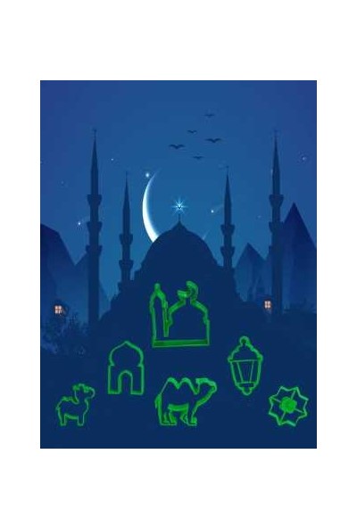 Threemb Toys Ramazan Özel Islami Kurabiye Kalıpları Büyük Deve