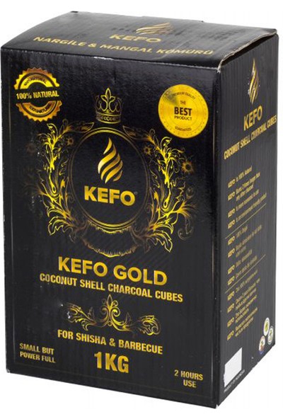 Kefo Gold 1 kg Hindistan Cevizi Kömürü Nargile Kömürü Kefo Gold 1 kg Hindistan Cevizi Kömürü Nargile Kömürü