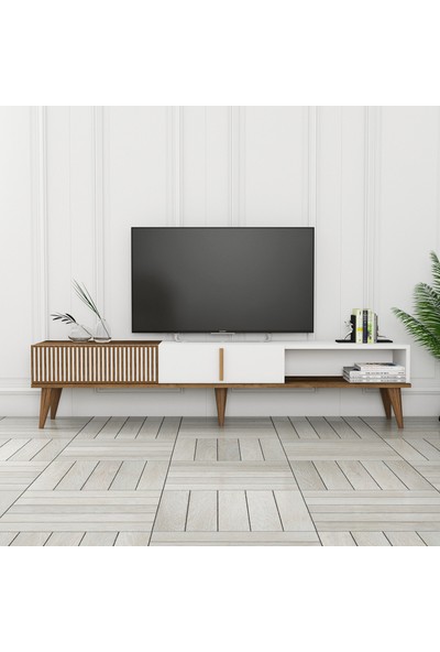 Variant Milan Alt Tv Ünitesi - Ceviz / Beyaz