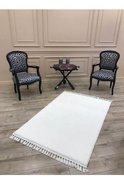 Benzahome Anti Slip Taban Beyaz Puffy Peluş Halı Benzahome Anti Slip Taban Beyaz Puffy Peluş Halı