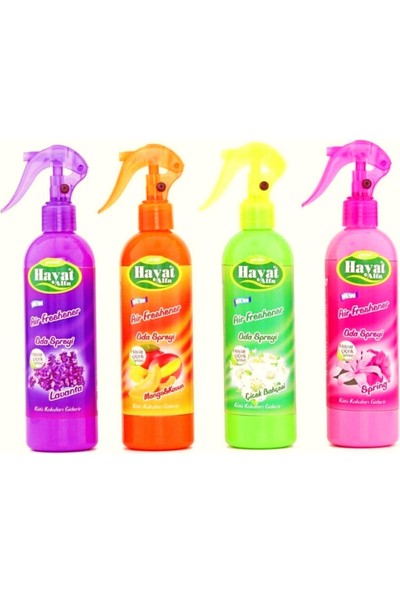Hayat Alfa Air Freshener Oda ve Oto Spreyi Spring 350 Ml- 4 Lü