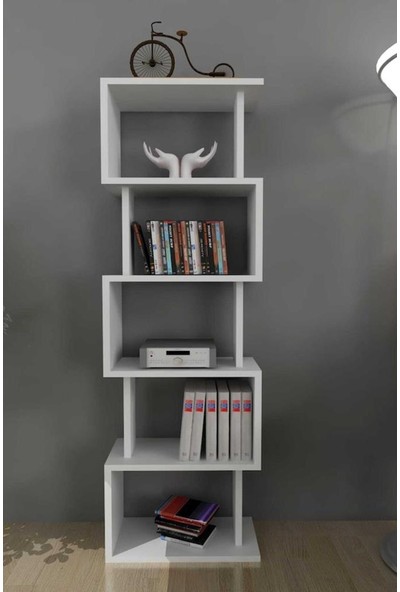 Woody Life Woodylife Çocuk Odası Dekoratif Zero Dekoratif Kitaplık Beyaz
